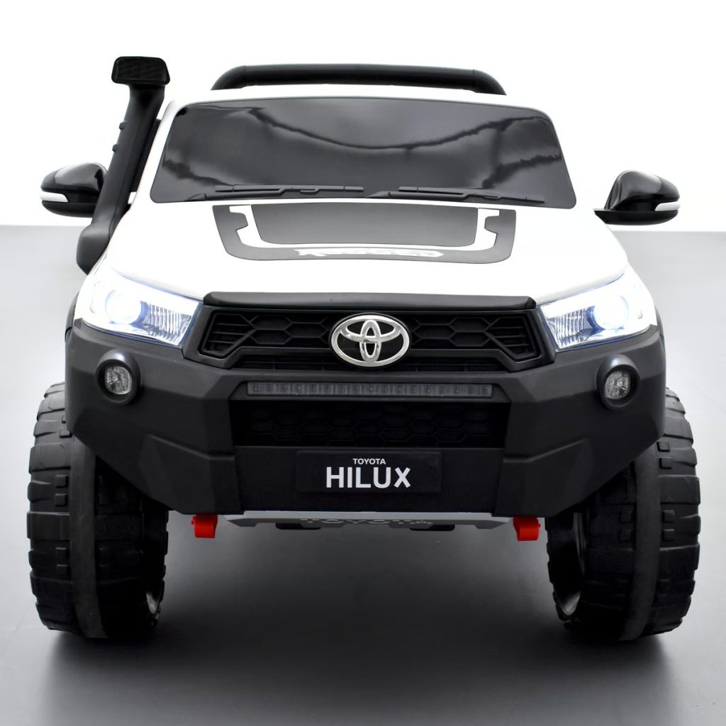 Carro Eléctrico Campero Toyota Hilux 1-9 Años Blanca - La Tiendita del Bebé