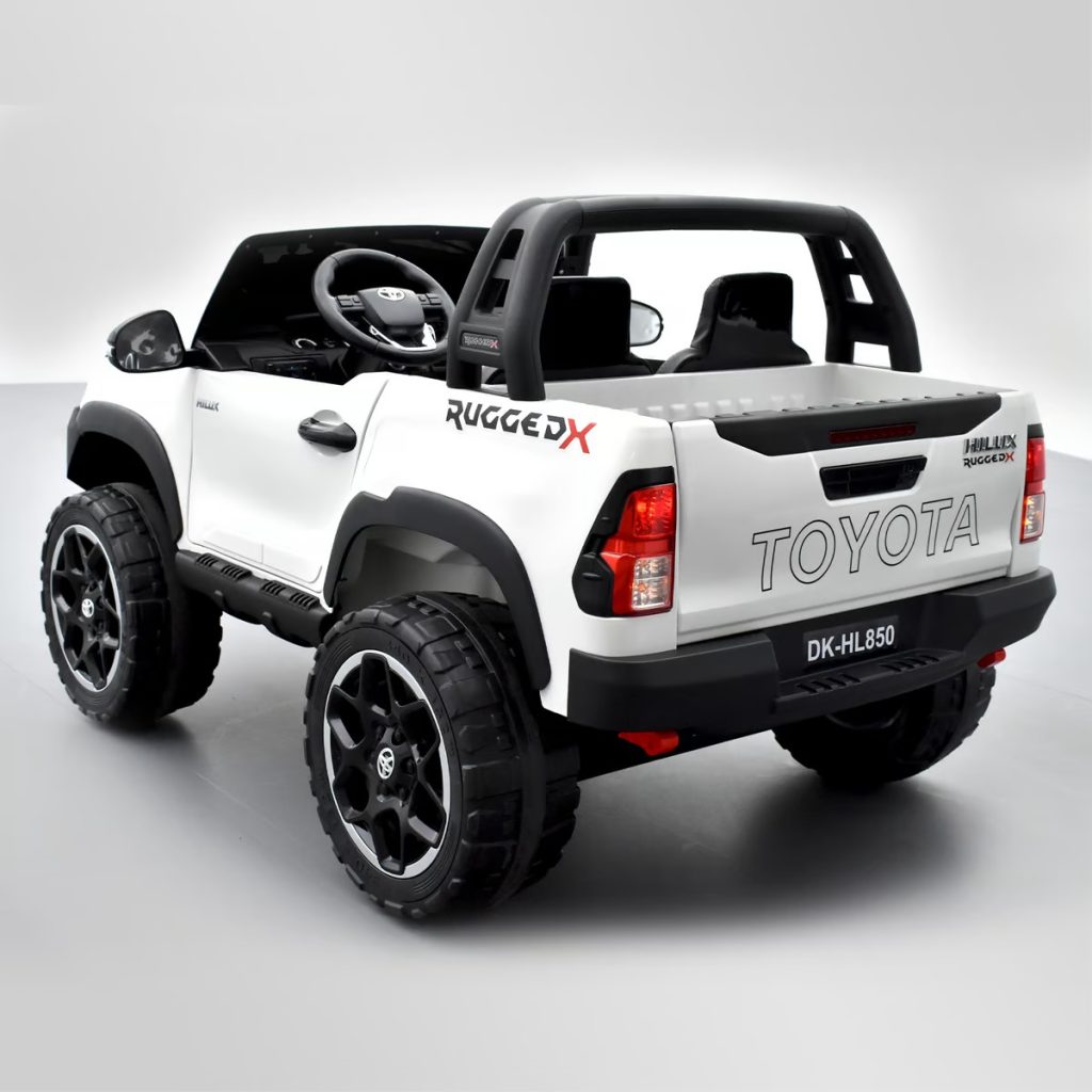 Carro Eléctrico Campero Toyota Hilux 1-9 Años Blanca - La Tiendita del Bebé