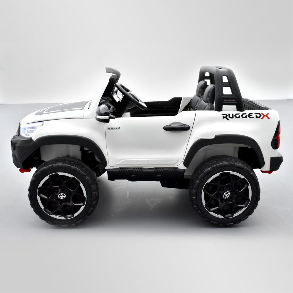 Carro Eléctrico Campero Toyota Hilux 1-9 Años Blanca - La Tiendita del Bebé